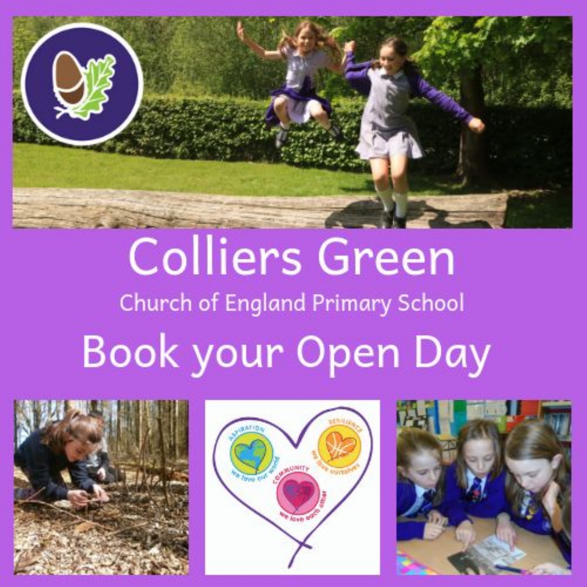 Colliers Green CofE Primary School - Open Days for Reception Starters 2019